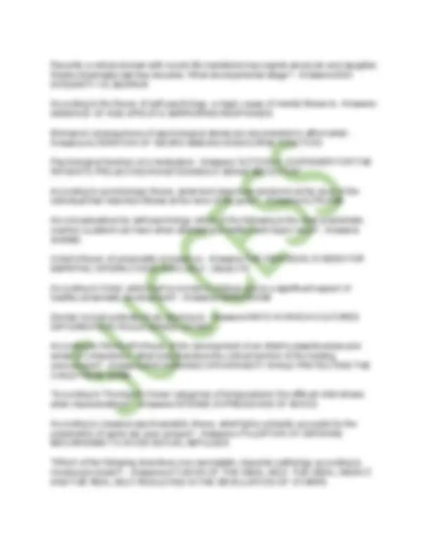 Biostatistics: Multiple Choice Questions and Answers | Exams Nursing | Docsity