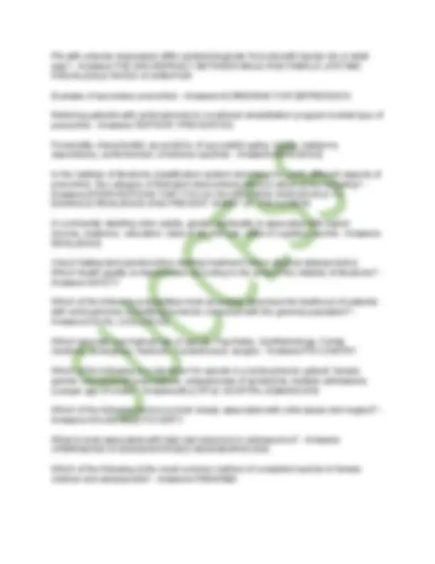 Biostatistics: Multiple Choice Questions and Answers | Exams Nursing | Docsity