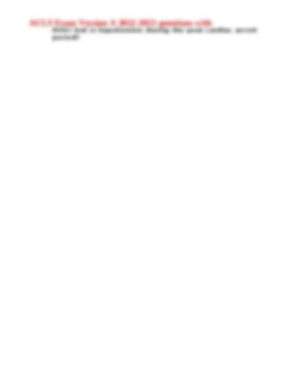 ACLS Exam Version A 2024-2025: Practice Questions and Answers | Exams ...