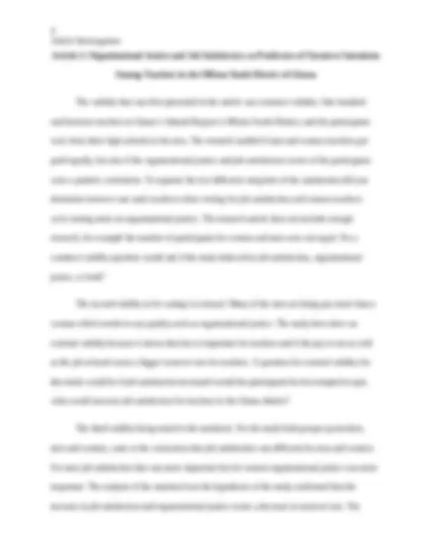 PSY 260 Topic 6 Assignment; Article Interrogation Final | Assignments Psychology | Docsity