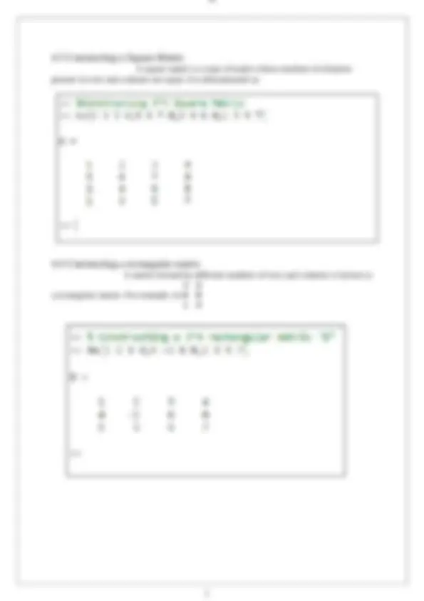 MATLAB Lab Report: Matrix Operations, Functions, and Linear Algebra ...