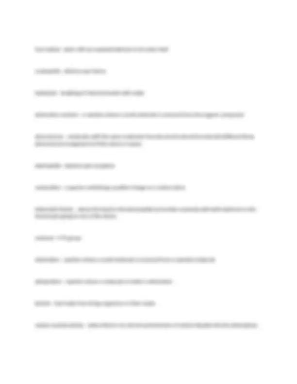 AQA A LEVEL CHEMISTRY- DEFINITIONS PAPER 2 2025 | Exams Advanced Education | Docsity