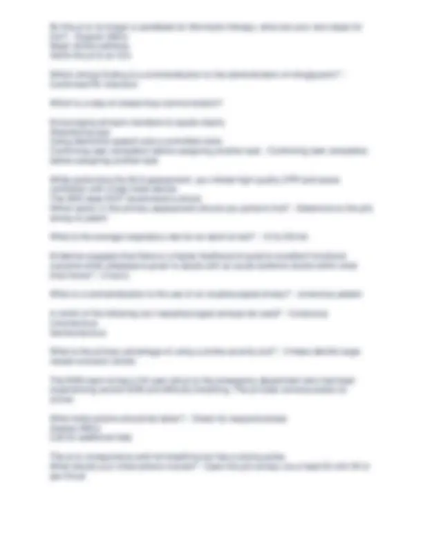 ACLS REVIEW UPDATE QUESTIONS 2023 | Exams Advanced Education | Docsity