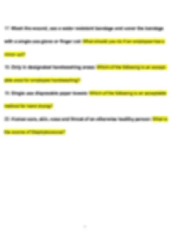 Food Manager Practice Exam | Exams Managerial Economics | Docsity