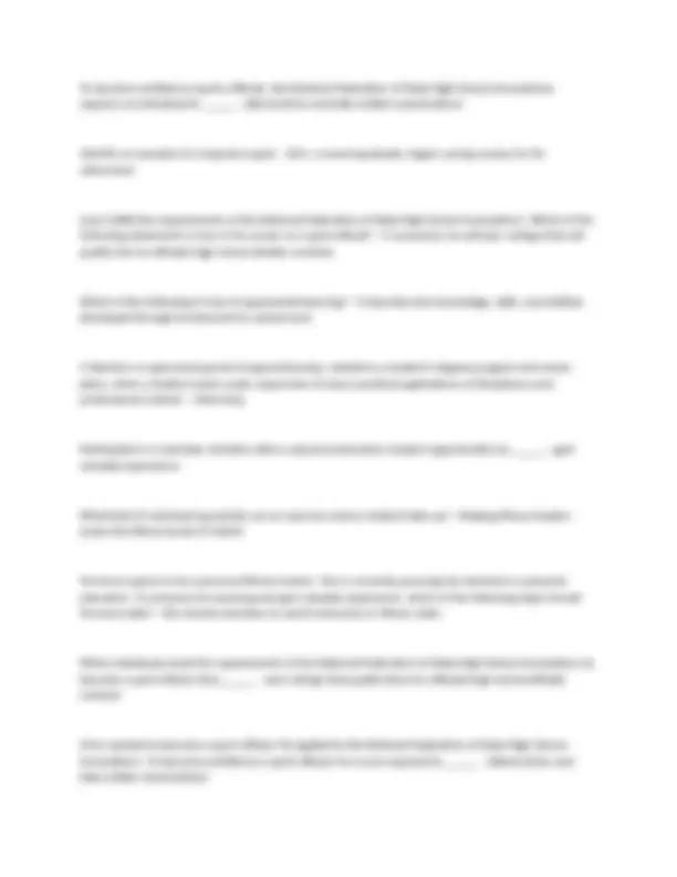 HPE240 CH 6 QUESTIONS AND ANSWERS | Exams Advanced Education | Docsity