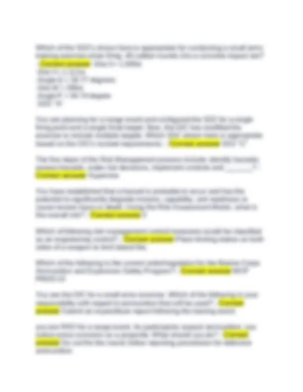 Range Safety Course Questions and Answers. | Exams Military Strategy ...