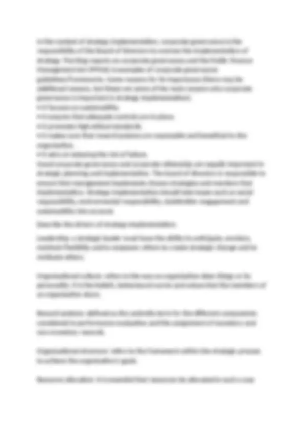 Strategic Implementation MNG3702: Exam Questions and Answers | Exams ...