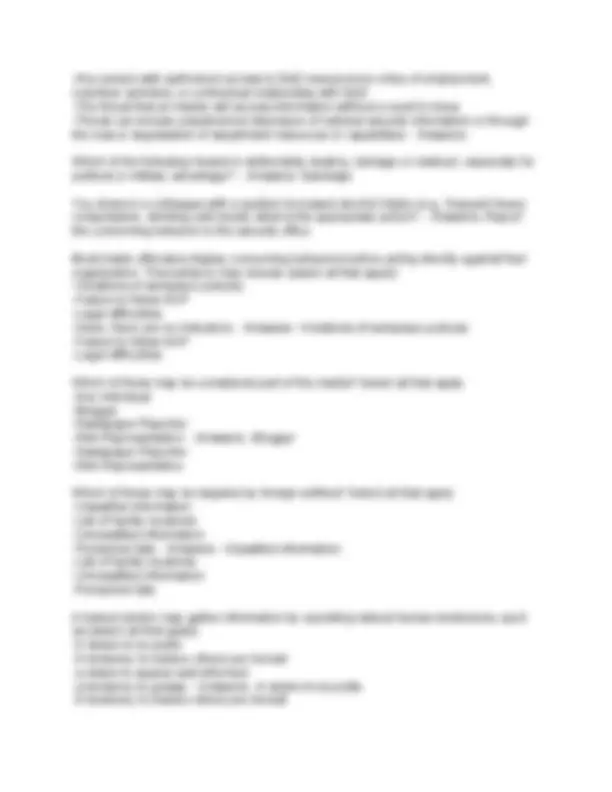 NSIDER THREAT AWARENESS EXAM QUESTIONS AND NSWERS | Exams Social ...