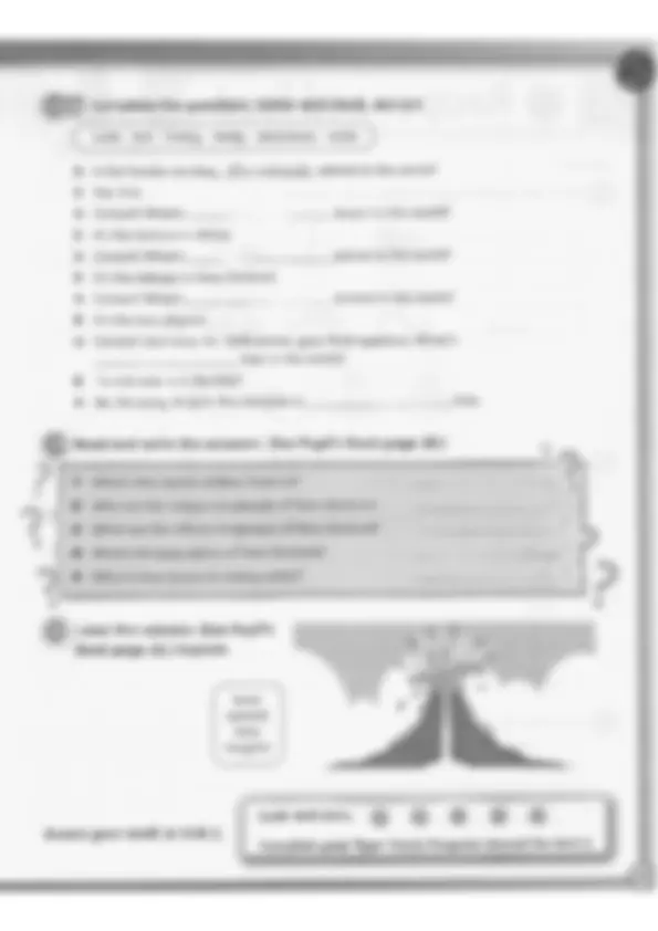 Tiger 6 unit 2 ejercicios de repaso | Ejercicios de Inglés | Docsity