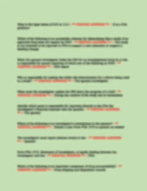 Good Clinical Practice (GCP) exam with correct answers | Exams Clinical ...