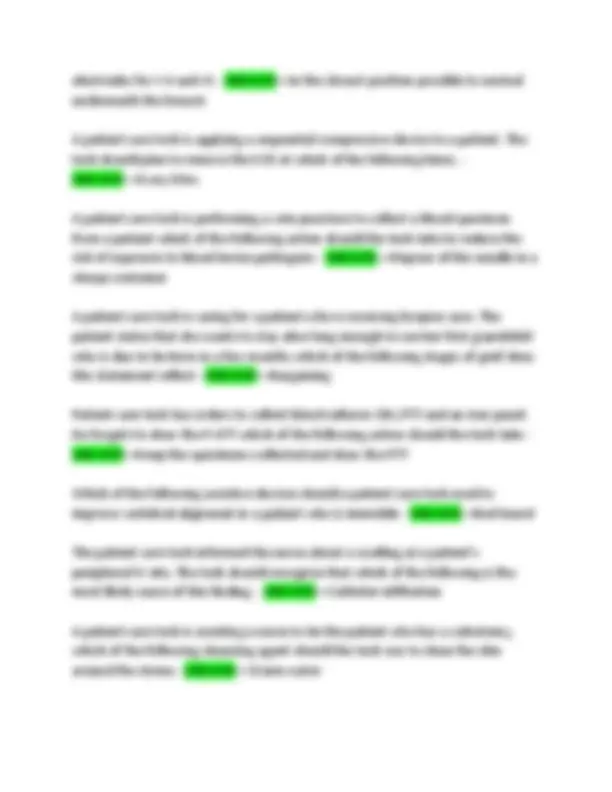 NHA PCT Exam Questions and Answers: A Comprehensive Guide for Patient ...