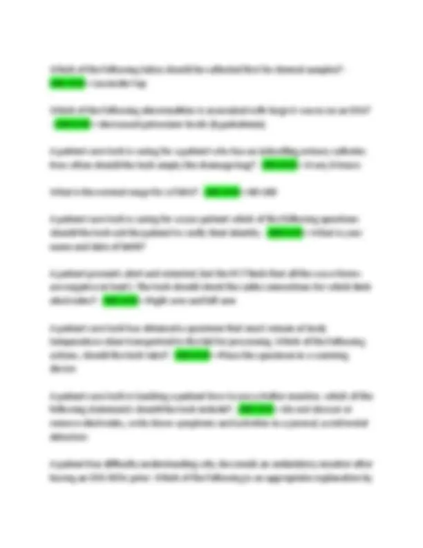 NHA PCT Exam Questions and Answers: A Comprehensive Guide for Patient ...