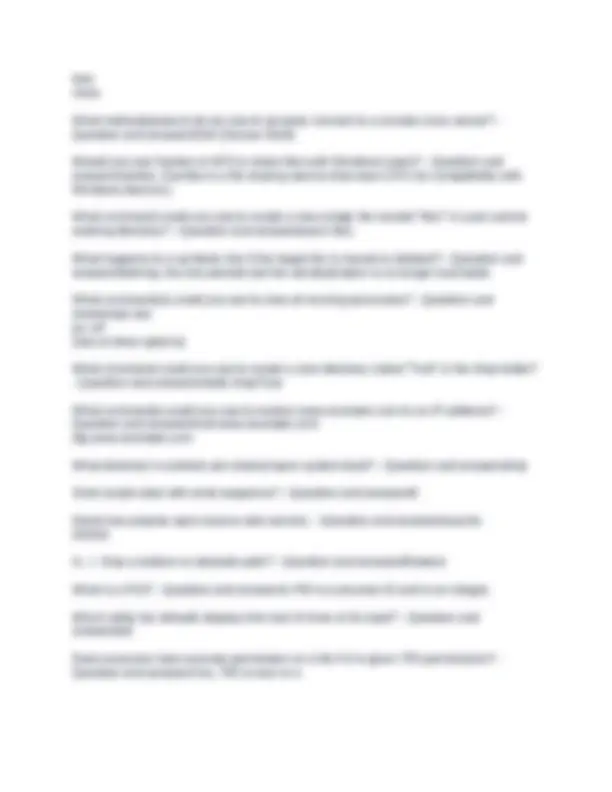 LPI - Linux Essentials Exam Questions and Answers | Exams Nursing | Docsity