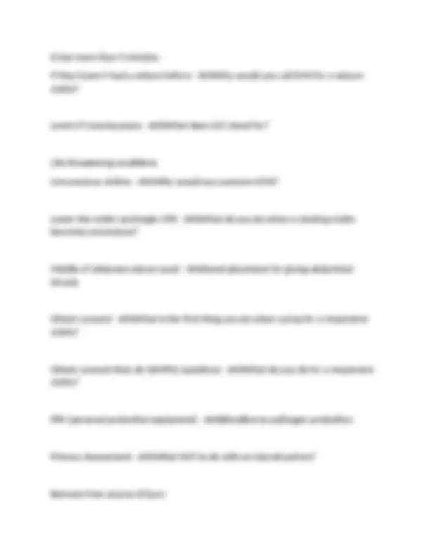 Lifeguard CPR/AED/FIRST AID Exam Review 2024-2025. Questions and ...