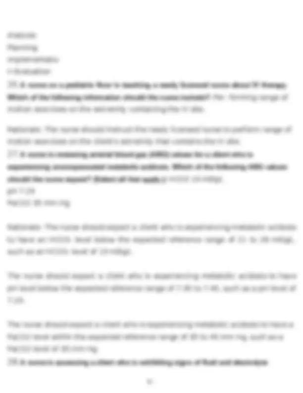 ATI Engage Fundamentals RN 2.0: Fluid, Electrolyte, and Acid-Base Reg ...