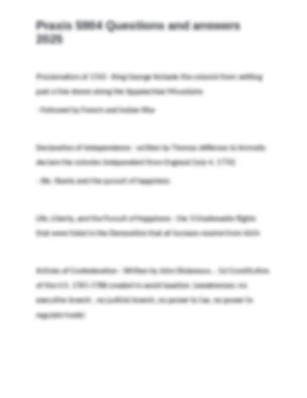 Praxis 5904 Questions and answers 2025 | Exams Nursing | Docsity