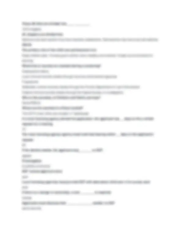 DCF Certification Test - Rules and Regulations for Facilities Questions ...