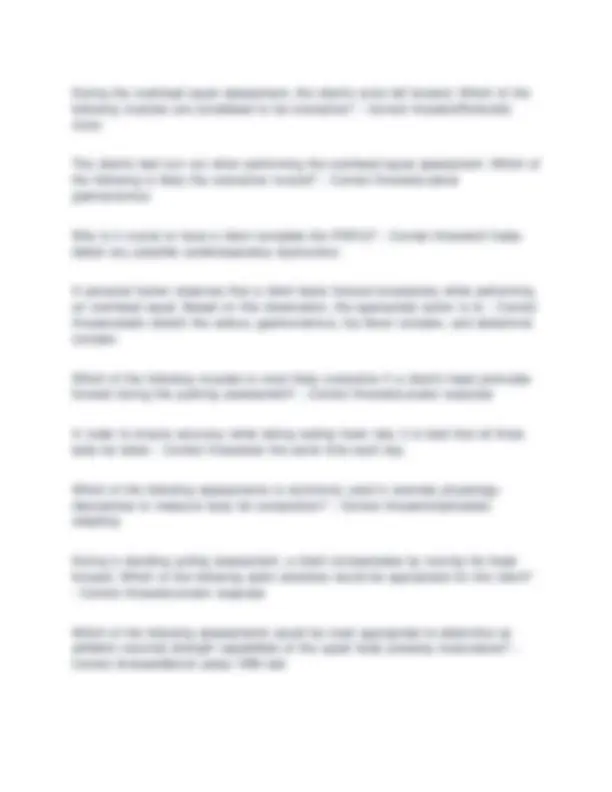 NASM Practice Test Questions with Answers | Exams Nursing | Docsity