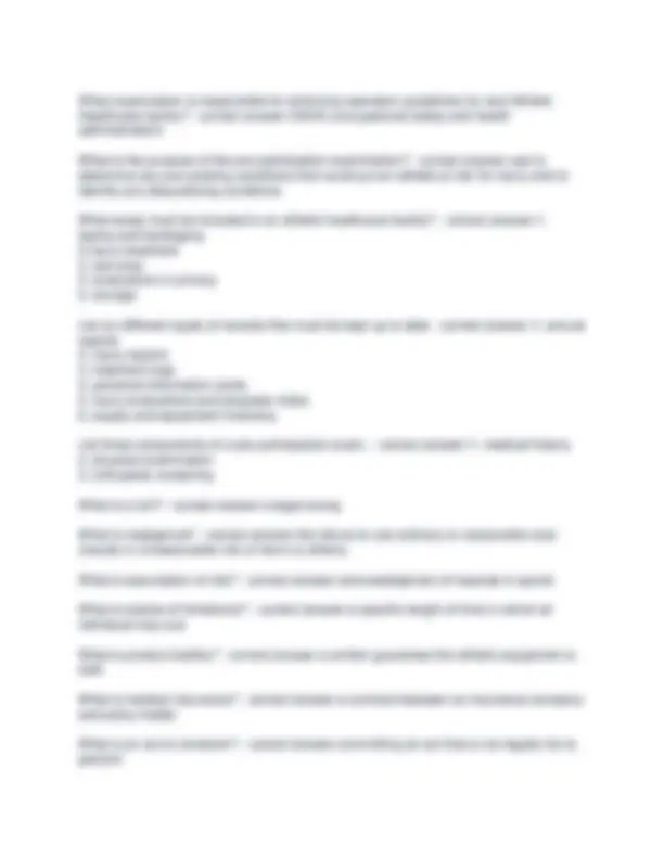 Sports Medicine Test 1 Comprehensive Exam: Definitions, Roles, and ...