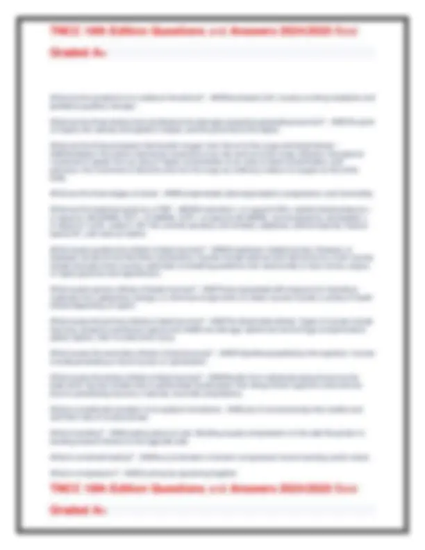 TNCC 18th Edition Questions and Answers: Trauma Nursing Core Curriculum ...