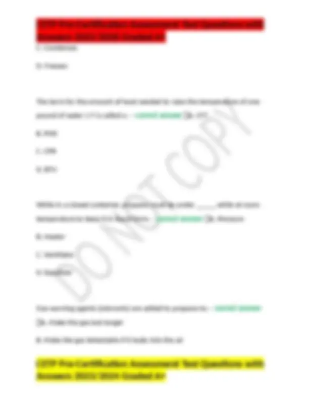 CETP Pre-Certification Assessment Test Questions with Answers 2025/2026 ...