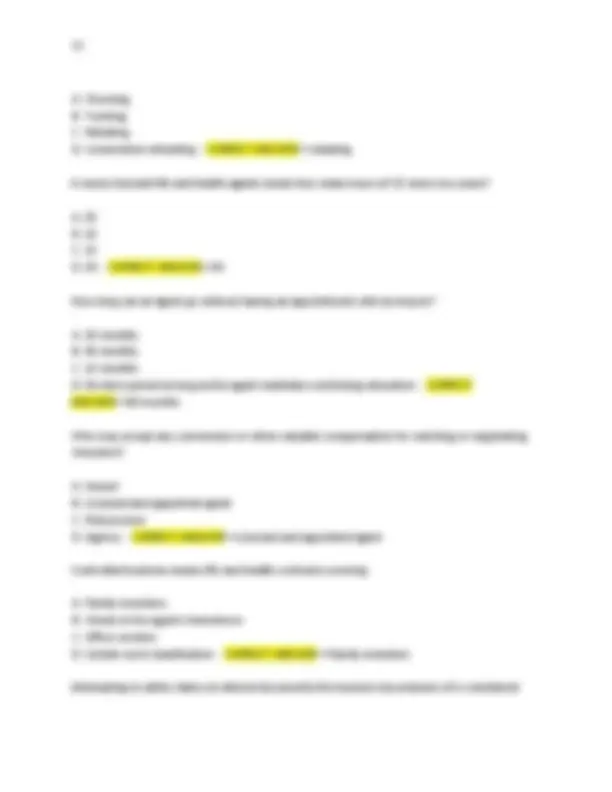 Florida 2-15 Insurance License Exam 2024-2025: Practice Questions and ...