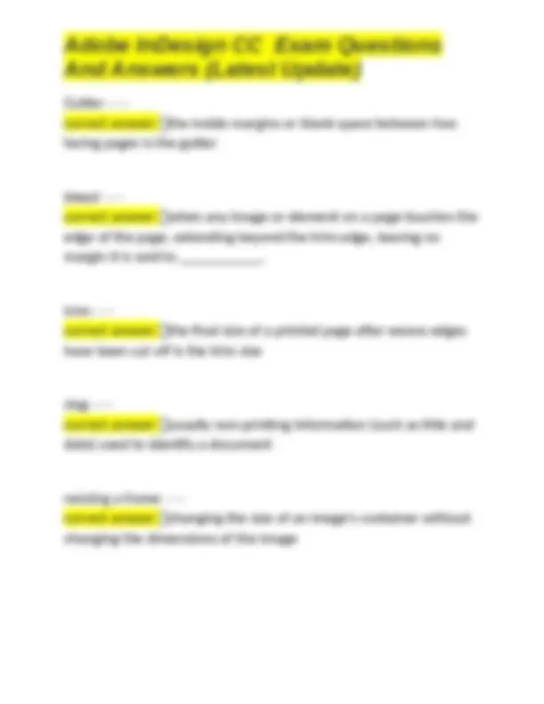 Adobe InDesign CC Exam Questions and Answers | Exams Adobe Indesign ...