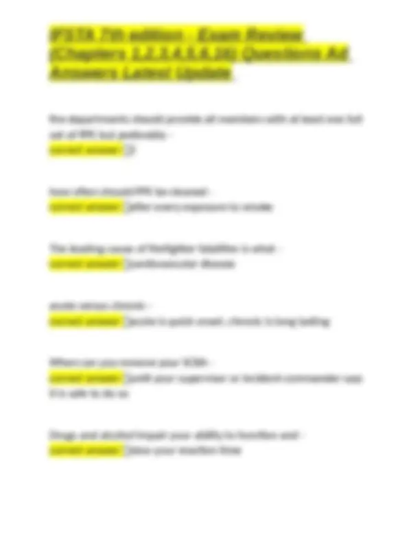 IFSTA 7th Edition Exam Review: Chapters 1-6 & 16 - Questions and ...