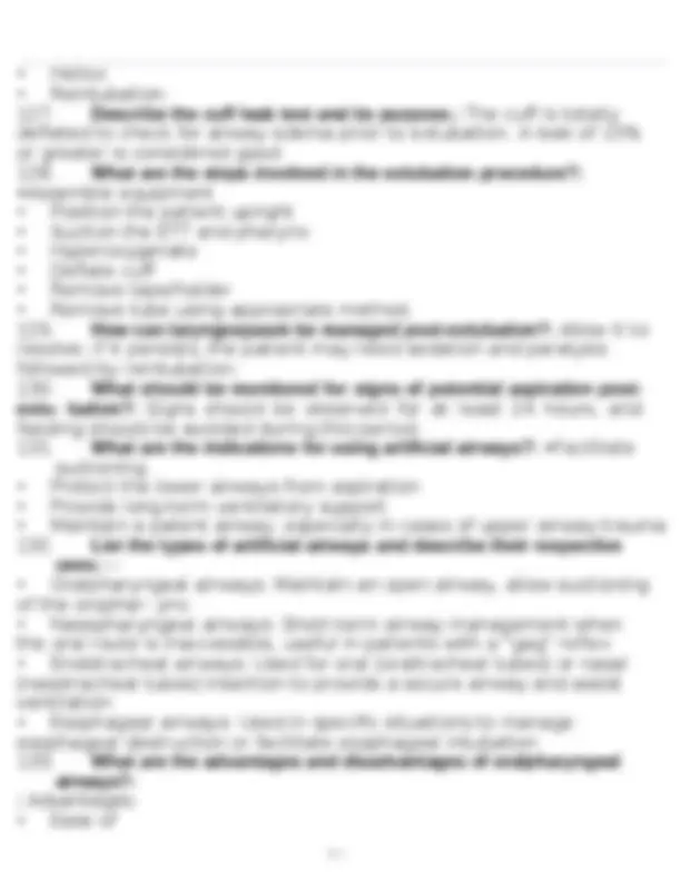 Tracheostomy, Nasotracheal & Endotracheal Suctioning Review | Exams ...