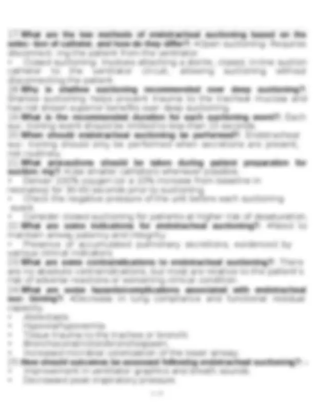 Tracheostomy, Nasotracheal & Endotracheal Suctioning Review | Exams ...