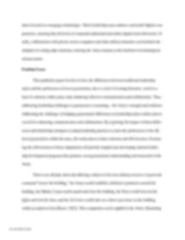 Generational Gaps in Army Leadership: Styles and Technology | Thesis ...