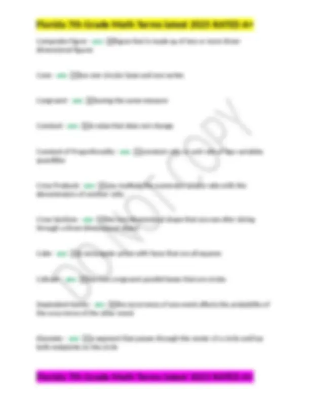 Florida 7th Grade Math Terms: Glossary and Definitions | Exams Nursing ...