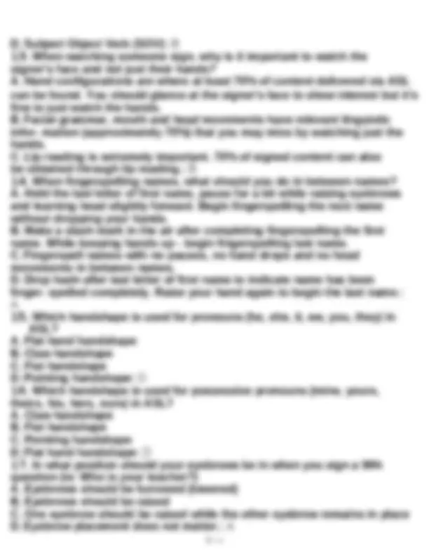 ASL Final Exam Questions with Complete Answers | Exams Sign Language ...