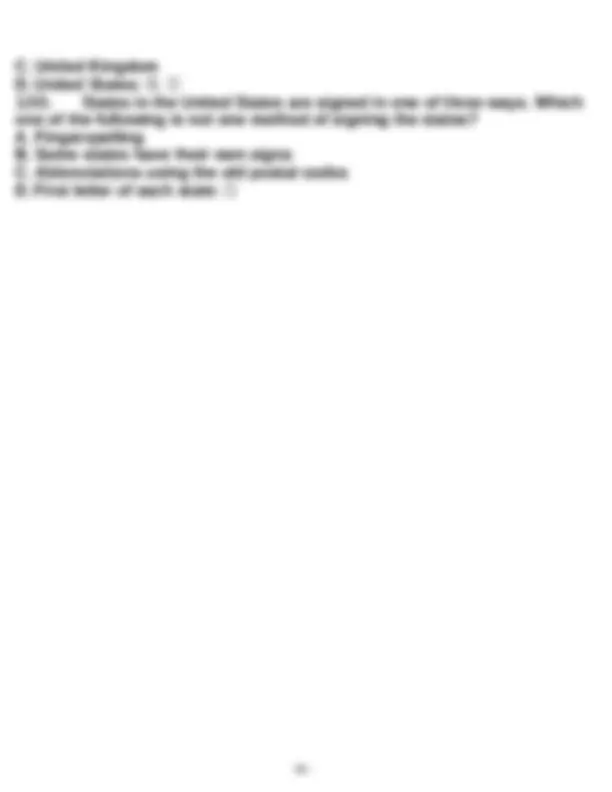 ASL Final Exam Questions with Complete Answers | Exams Sign Language ...