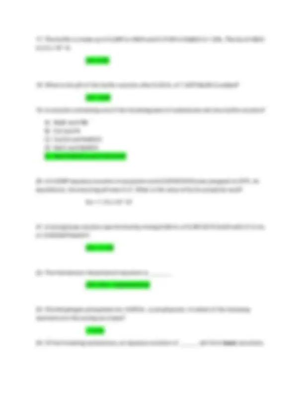 CHEM 1202 EXAM 3 WITH ANSWERS | Study notes Chemistry | Docsity