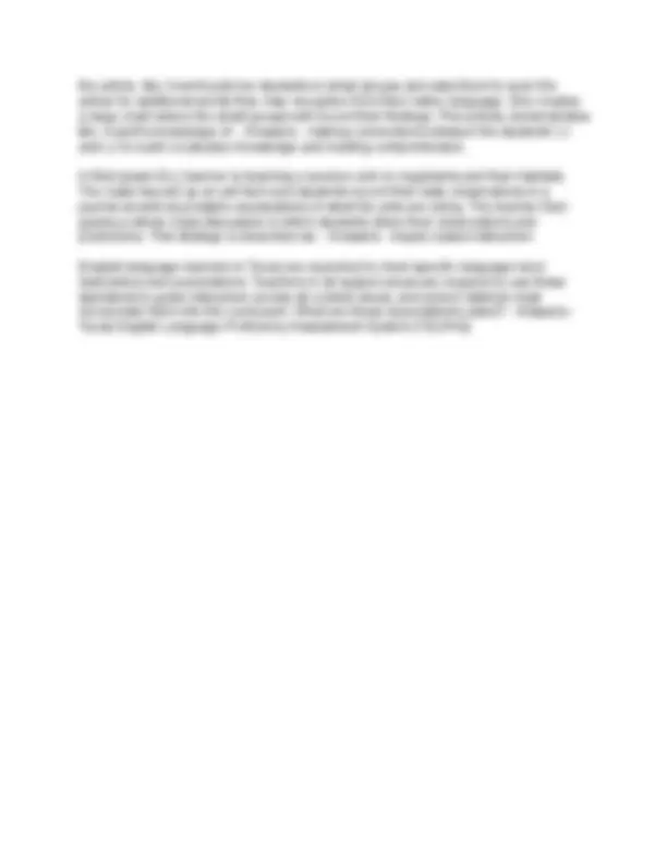 ELL PRACTICE TEST QUESTIONS AND ANSWERS | Exams Social Sciences | Docsity