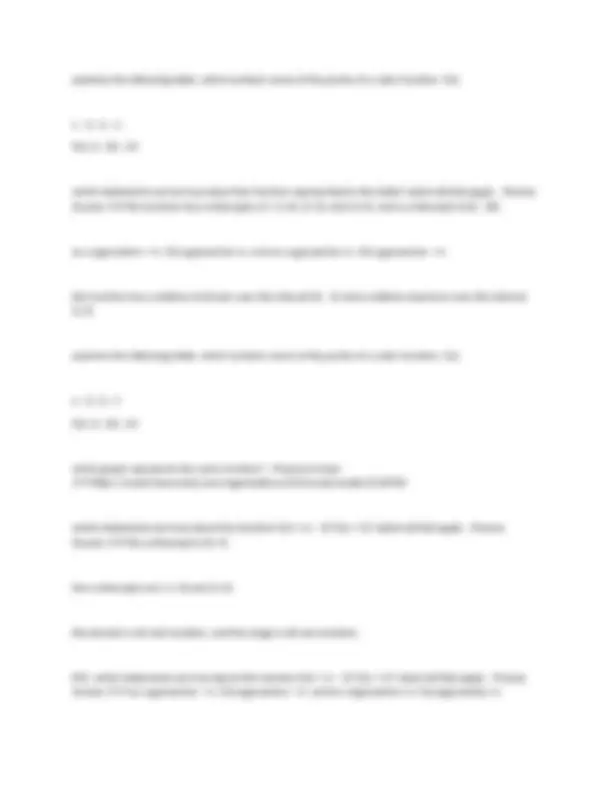 Algebra 2A - Unit 3: Exam 2025 with Solutions | Exams Nursing | Docsity