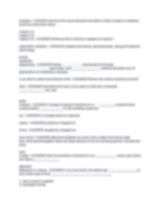 BIOL 1201 Exam 1: Chapters 1-5 - Questions and Answers | Exams Biology | Docsity