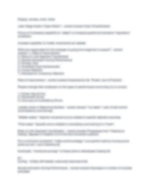 Motor Control Exam 3: Stages of Learning and Memory | Exams Advanced ...