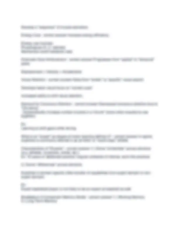 Motor Control Exam 3: Stages of Learning and Memory | Exams Advanced ...