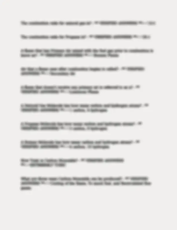 Combustion Fundamentals: Questions and Answers | Exams Electrical and ...