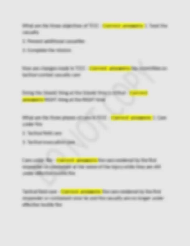 TCCC-CLS Train-the-Trainer Online Course Questions and Answers | Exams ...