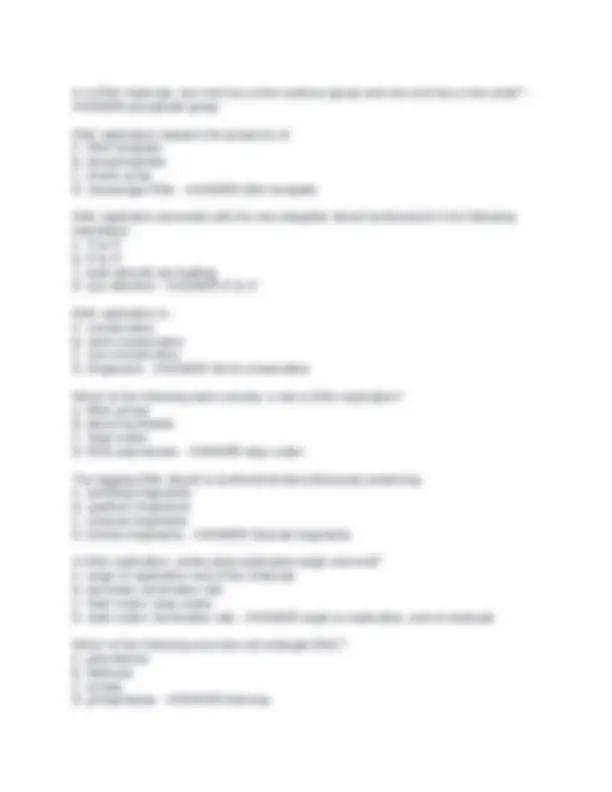 Molecular Diagnostics Study Guide: DNA Structure and Replication | Exams Molecular biology | Docsity