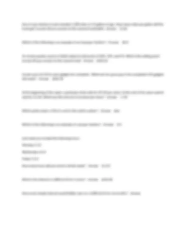 Basic Math in Allied Health Exam Test Questions And Complete Answers ...