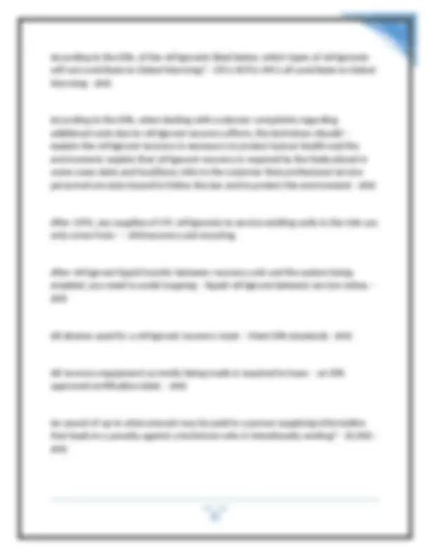 EPA 608 Universal Certification Exam Questions and Answers | Exams ...