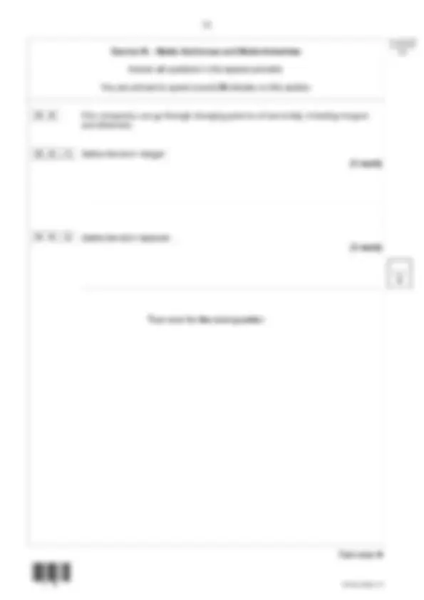 Actual 2024 AQA GCSE MEDIA STUDIES 8572/1 Paper 1 Media One Question ...