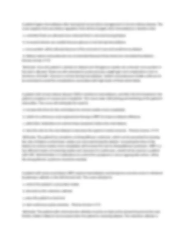 RENAL DISORDERS/DIALYSIS & PERITONEAL DIALYSIS NCLEX | Exams Nursing ...