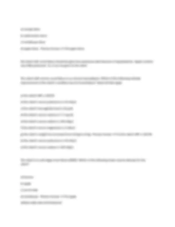 RENAL DISORDERS/DIALYSIS & PERITONEAL DIALYSIS NCLEX | Exams Nursing ...