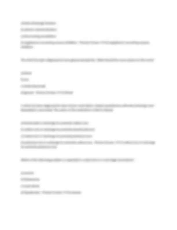 RENAL DISORDERS/DIALYSIS & PERITONEAL DIALYSIS NCLEX | Exams Nursing | Docsity