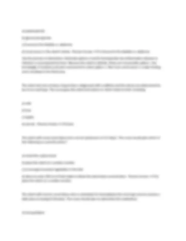 RENAL DISORDERS/DIALYSIS & PERITONEAL DIALYSIS NCLEX | Exams Nursing ...